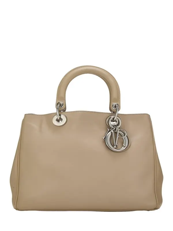 Dior Diorissimo Top Handle Bag - Beige