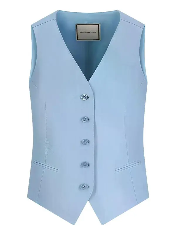 Tagliatore Buttoned Waistcoat - Blue