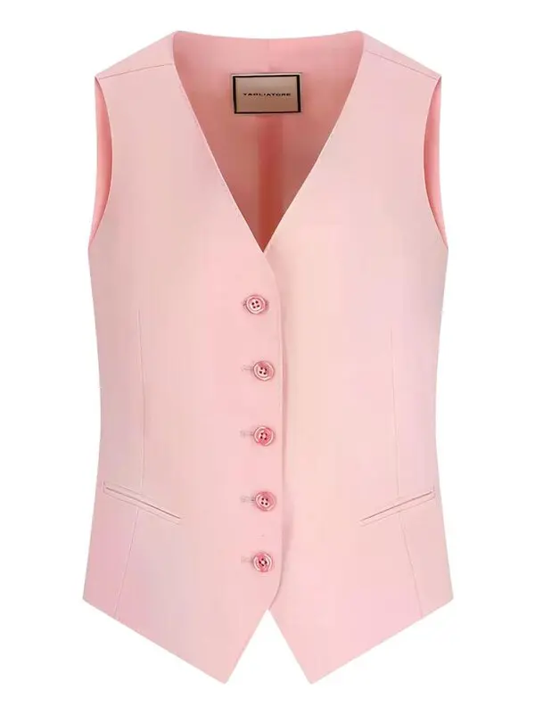 Tagliatore Buttoned Waistcoat - Pink
