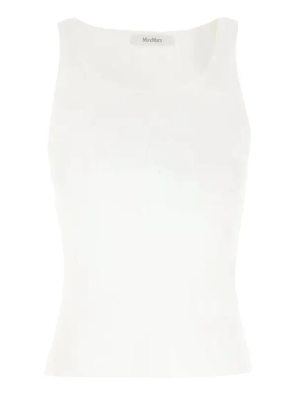 Max Mara Ribbed-knit Tank Top - Neutrals