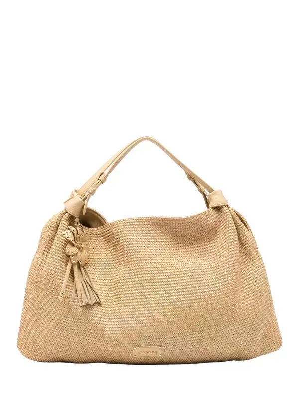 LA CARRIE La Plage Flower-charm Shoulder Bag - Neutrals