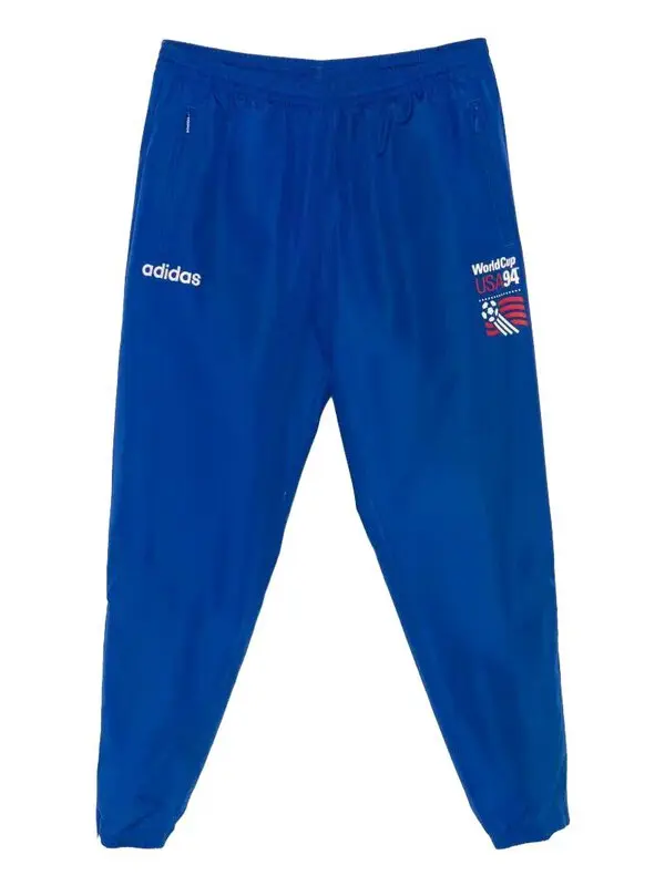 Adidas Logo-embroidered Track Pants - Blue