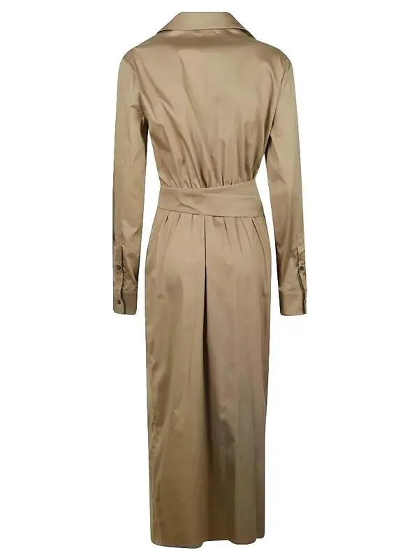 Max Mara Belted Midi Dress - Neutrals