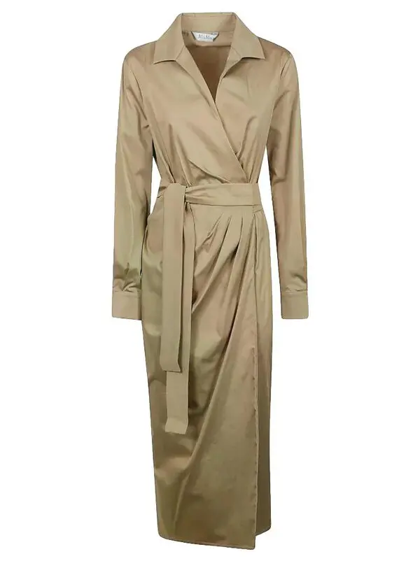 Max Mara Belted Midi Dress - Neutrals
