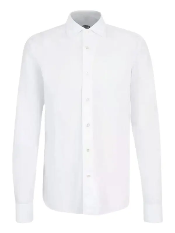 VINCENZO DI RUGGIERO Floral-jacquard Shirt - White