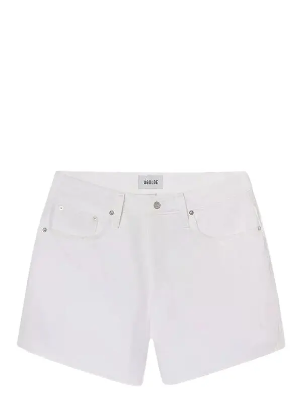 AGOLDE Five-pocket Denim Shorts - White