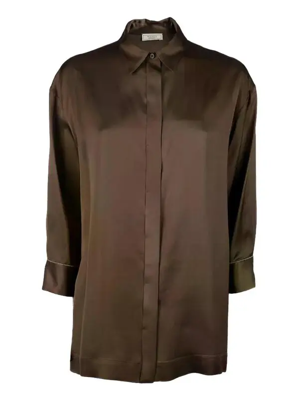 Peserico Long-sleeve Shirt - Brown