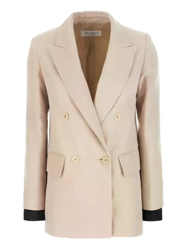 Max Mara Double-breasted Peak-lapel Blazer - Neutrals