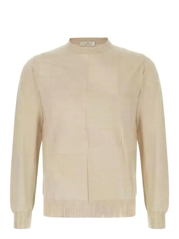 PANICALE Patchwork Sweater - Neutrals