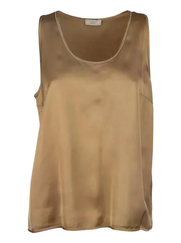 Peserico Chain-trimmed Top - Gold