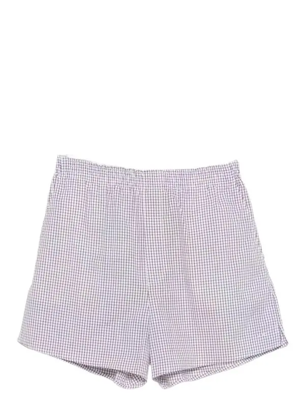A.p.c. Checked Shorts - White