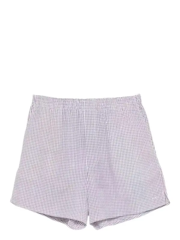 A.p.c. Checked Shorts - White
