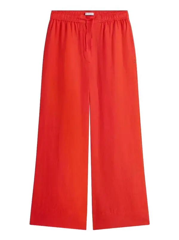 Tommy Hilfiger Drawstring Wide-leg Trousers - Red