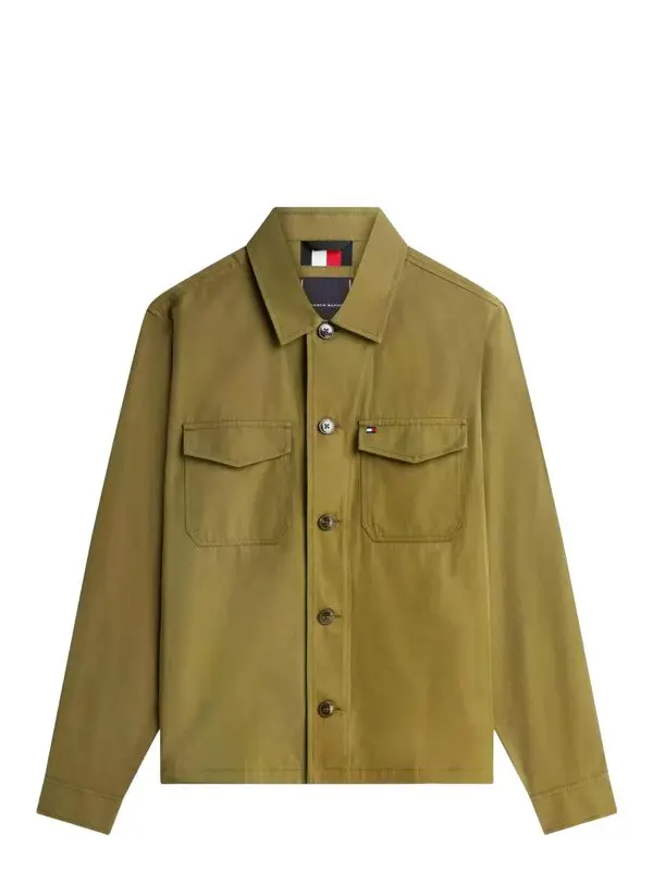 Tommy Hilfiger Logo-patch Flap-pocket Jacket - Green