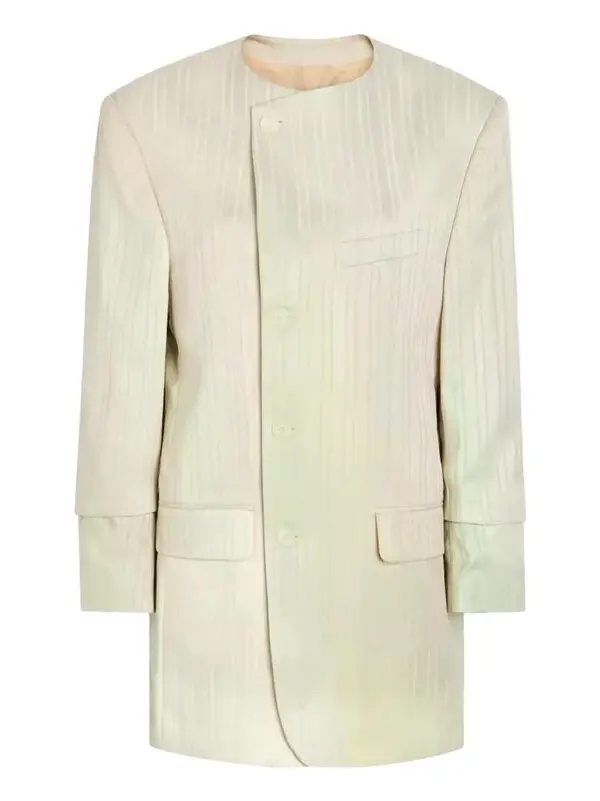 BETTTER Pinstriped Blazer Dress - Neutrals