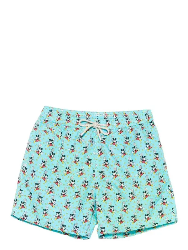 MC2 SAINT BARTH Disney Lighting Micro Stretch Swim Shorts - Blue