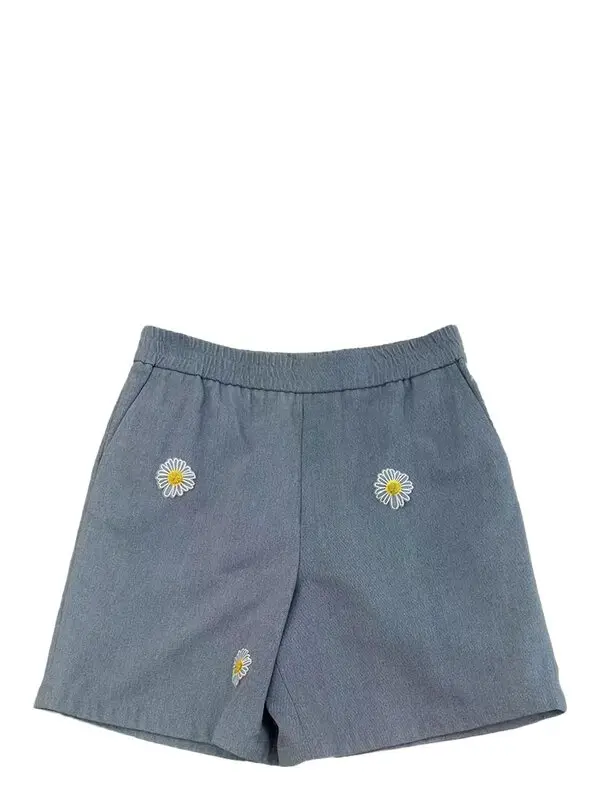 C.9.3 Tournesol Embroidered Shorts - Blue