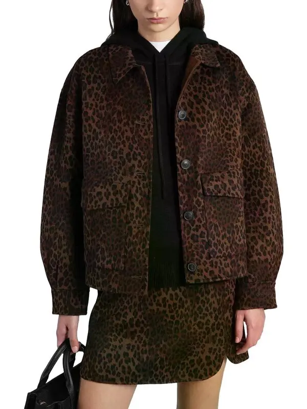 MC2 SAINT BARTH Leopard-print Jacket - Brown