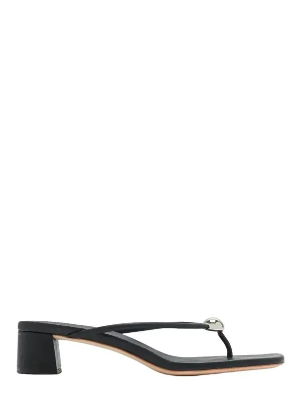 LOEFFLER RANDALL Odessa Embellished Leather Sandals - Black