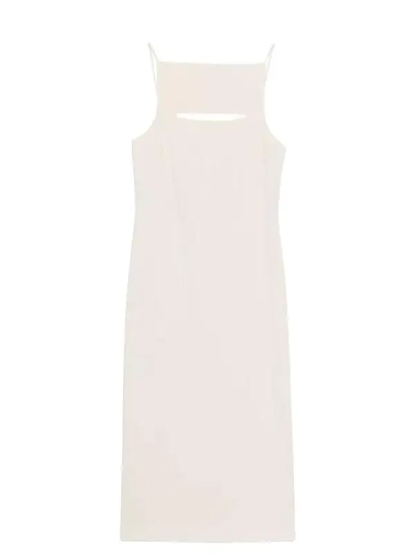 Patrizia Pepe Sleeveless Midi Dress - Neutrals