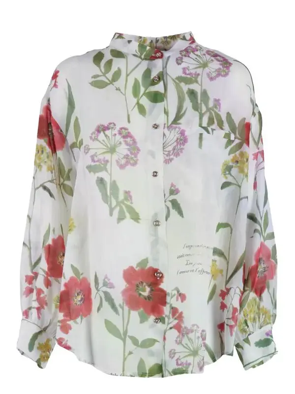 SHIRTAPORTER Floral-print Blouse - White