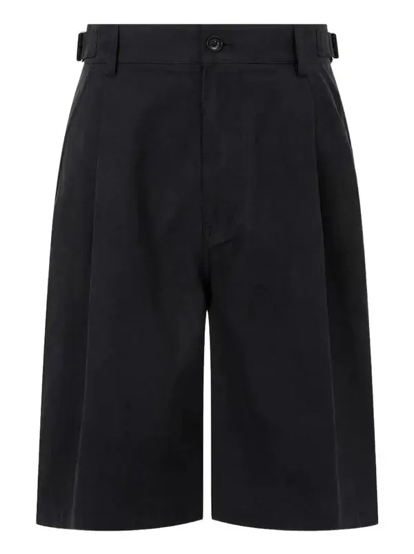 STUDIO TOMBOY Side-strap Pleated Shorts - Black