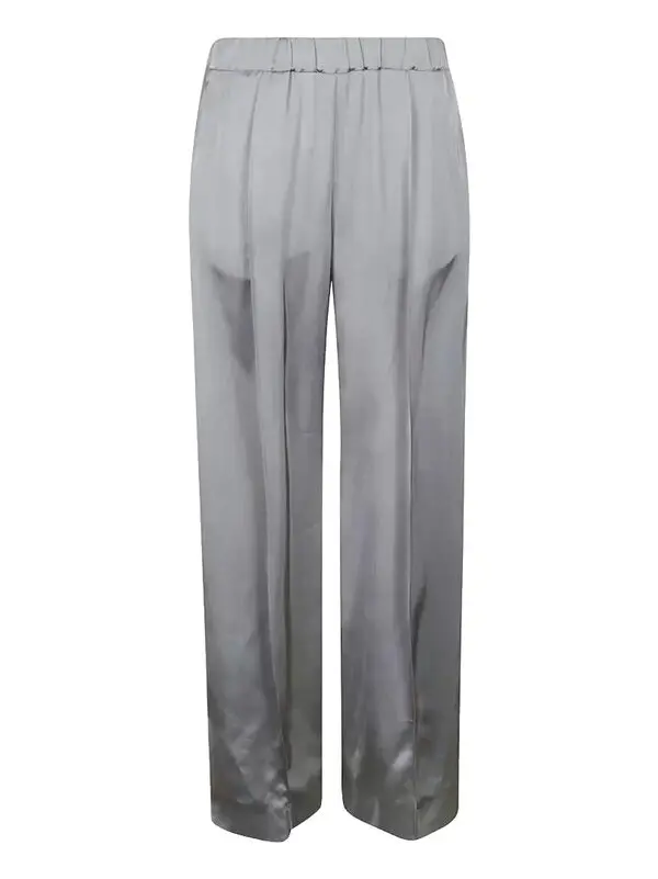 JIL SANDER Satin Trousers - Grey
