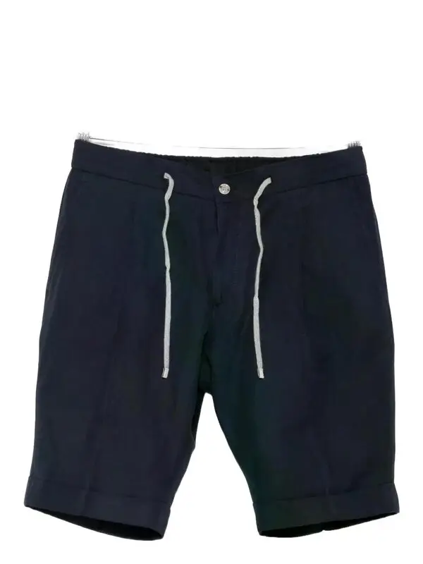 BARBA NAPOLI Capri Drawstring Shorts - Blue