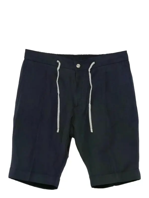 BARBA NAPOLI Capri Drawstring Shorts - Blue
