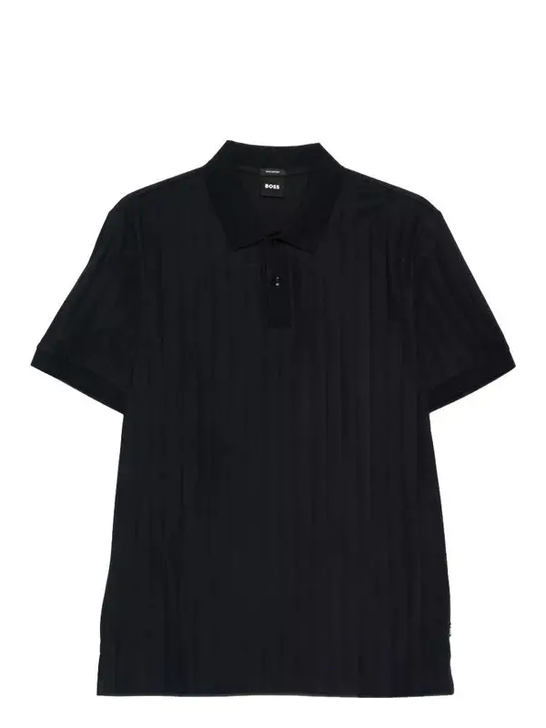 BOSS Buttoned Polo Shirt - Blue