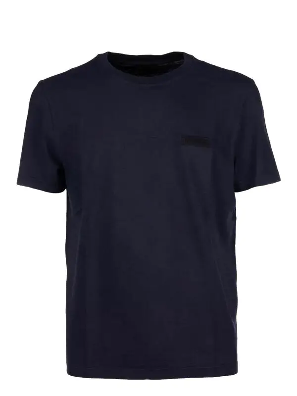 DONDUP Logo-patch T-shirt - Blue
