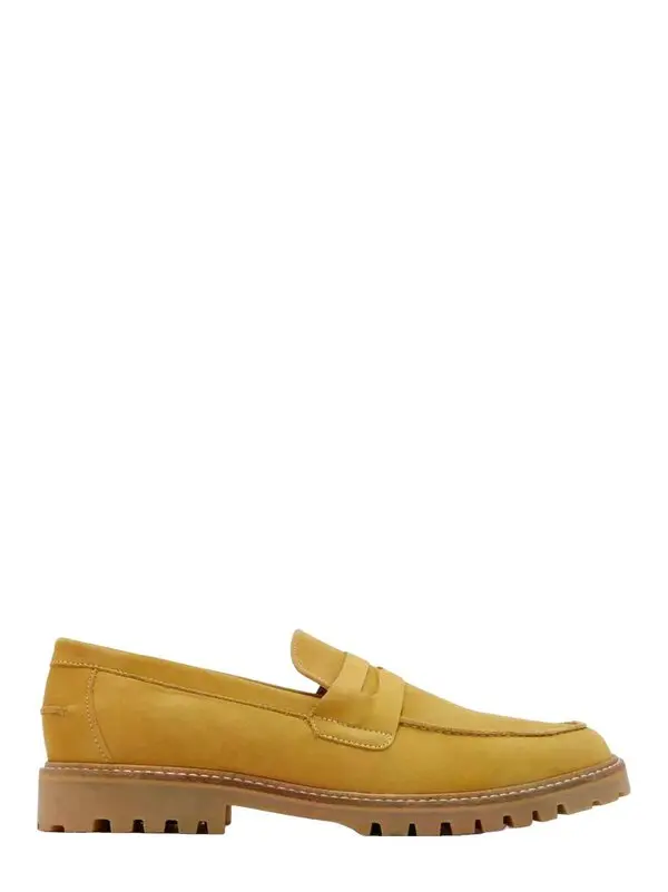 DUKE + DEXTER Leather Loafers - Yellow