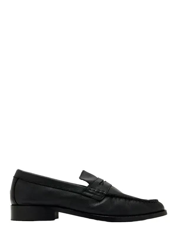 DUKE + DEXTER Leather Loafers - Black