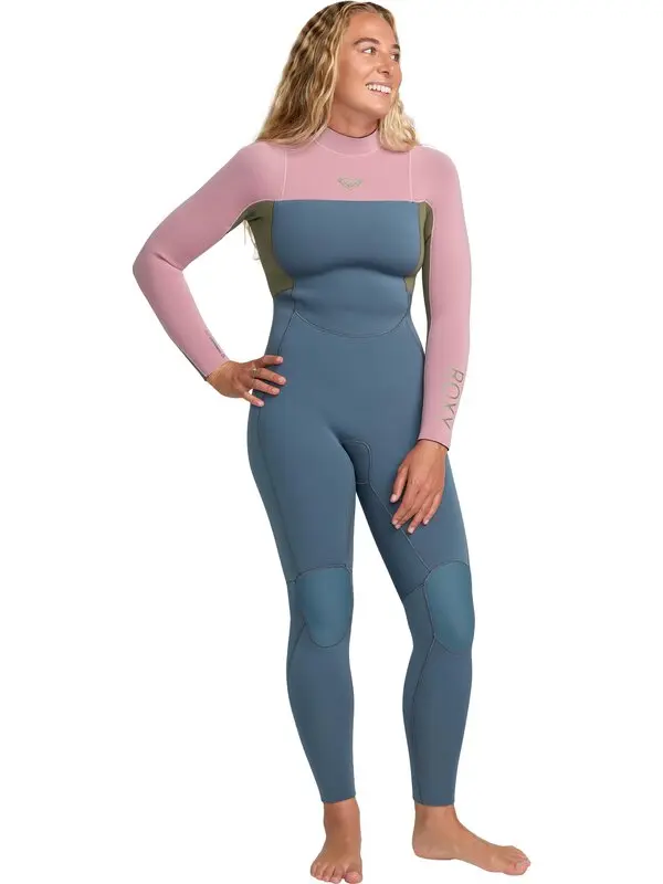 Roxy 3/2mm Prologue Back Zip Wetsuit - Ash Blue