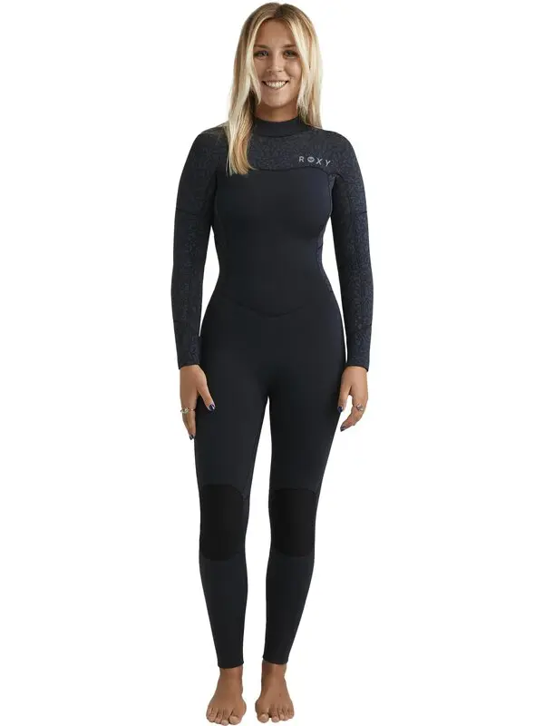 Roxy 4/3 Swell Back Zip Wetsuit - Animal Print