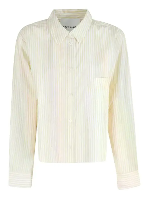 HERSKIND Striped Long-sleeve Shirt - Neutrals