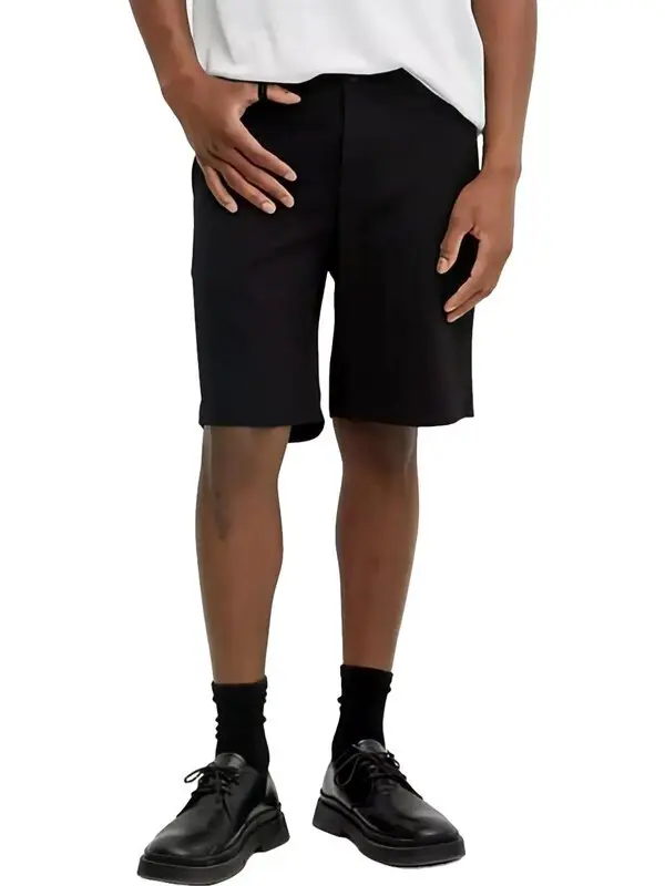 LES DEUX Button Shorts - Black