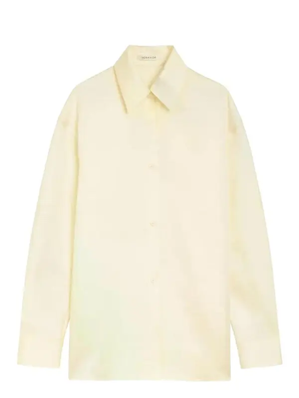 VORANIDA Loter Long-sleeve Satin Shirt - Neutrals
