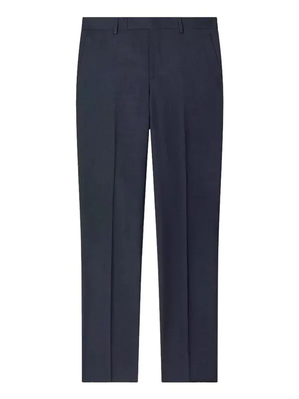 Paul Smith Pressed-crease Tailored Trousers - Blue
