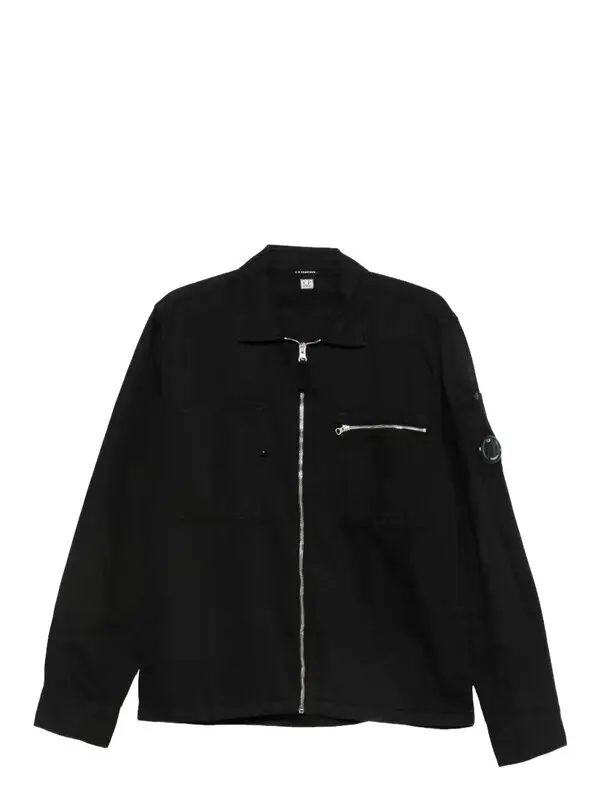 C.P. COMPANY Lens-detail Overshirt - Black