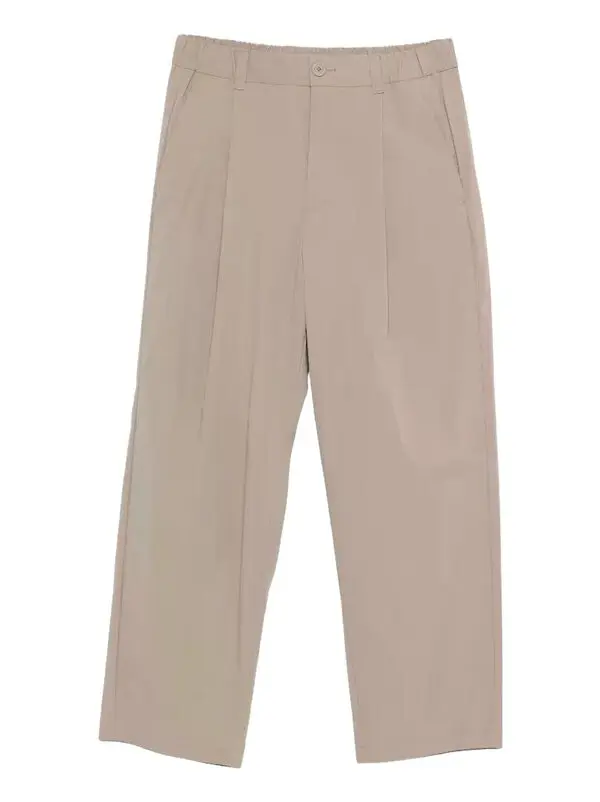 Herno Pleated Elasticated-waist Trousers - Neutrals