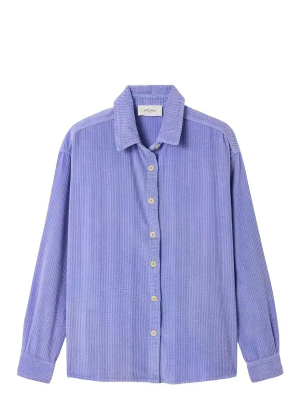 American Vintage Padow Corduroy Shirt - Purple