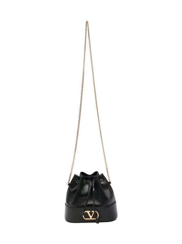 Valentino Garavani Mini Vlogo Signature Bucket Bag - Black