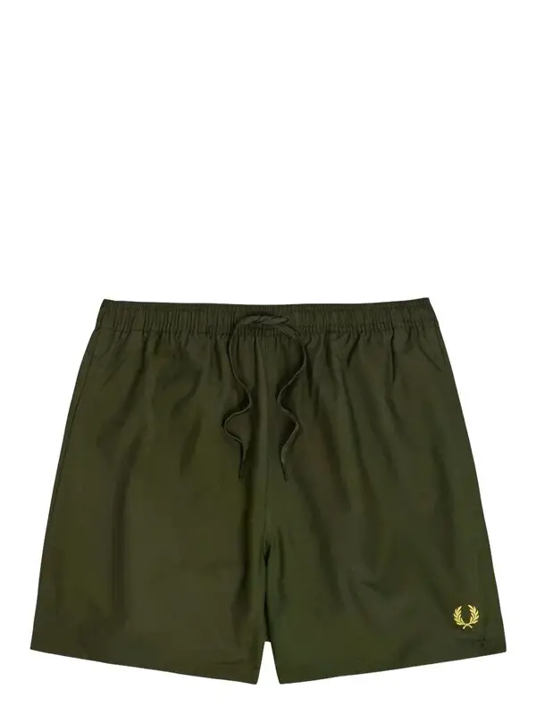 Fred Perry Drawstring Swim Shorts - Green