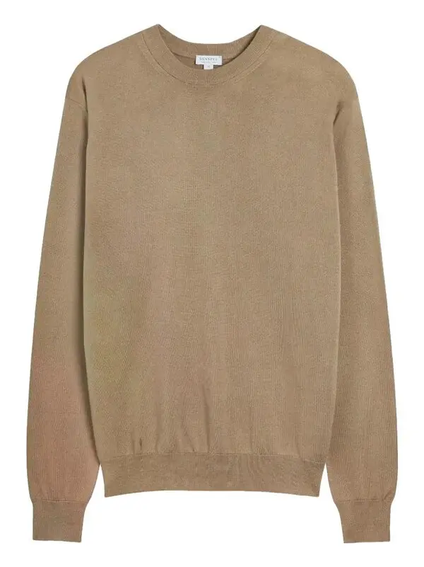 Sunspel Fine-knit Cotton Sweater - Neutrals