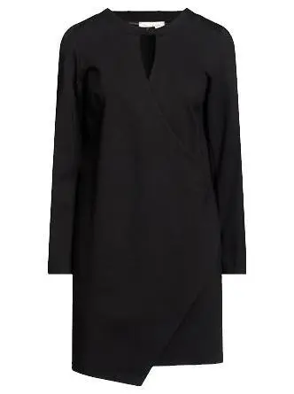 MANILA GRACE Mini Dress In Viscose Blend - Black