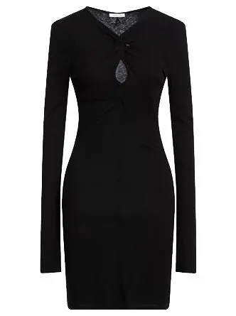 Patrizia Pepe Mini Flared Dress - Black