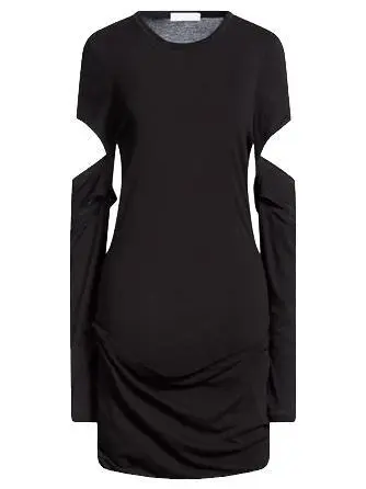 Helmut Lang Mini Pima Cotton And Modal Dress - Black