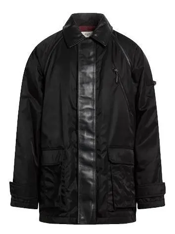 Bally Recycled Nylon And Lambskin Coat - Black