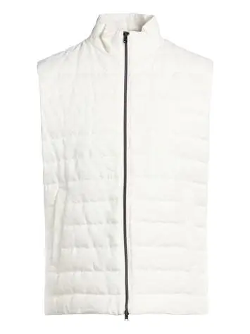 Herno Linen Goose Down Vest - White